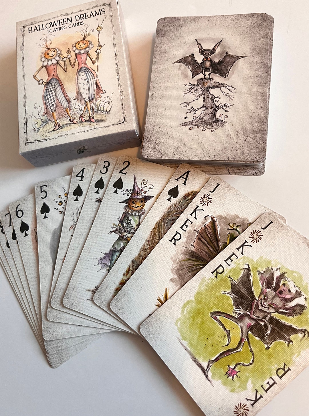 Halloween Dreams Playing Cards, Collectible Illustrated Deck - Etsy