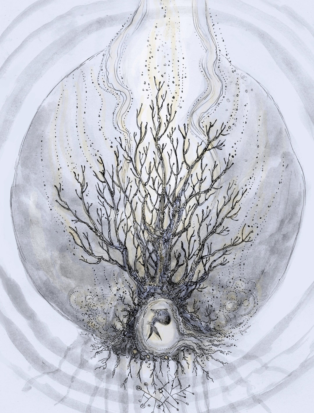 Enchanted Tree Art Prints - Dryads - Tree Magic Art - Etsy