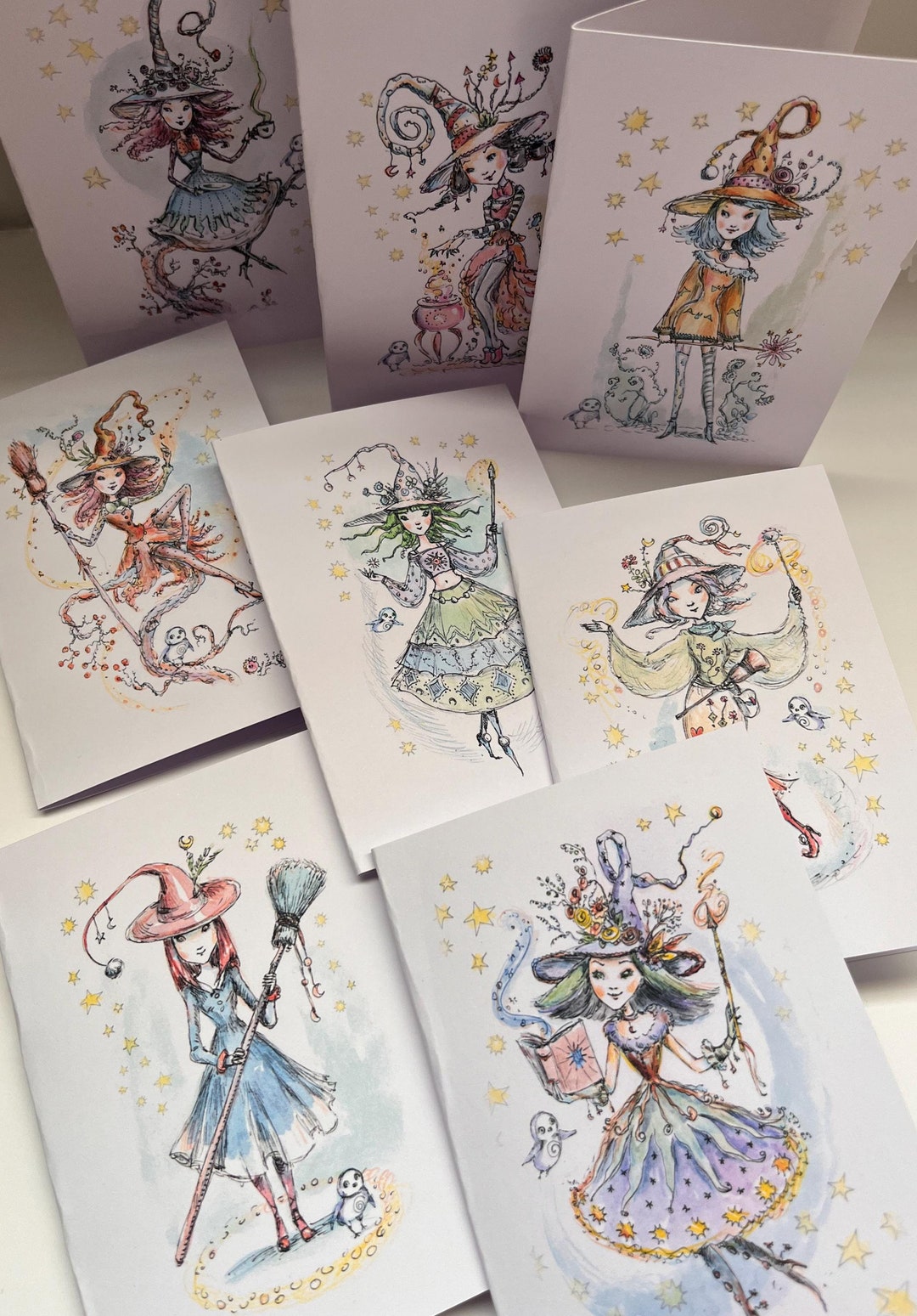 Witchlings Spell Note Cards: Paulina Fae A2 Greeting Cards - Etsy