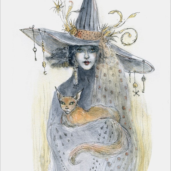 Witch Art Print - Etsy