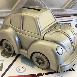 Personalized Beetle Inspired Car Bank - Baby Piggy Bank - Child's Coin ...