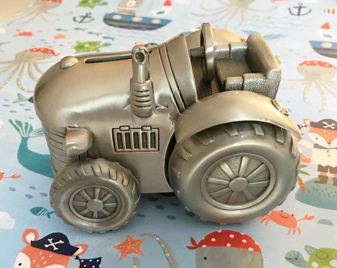 Personalized Tractor Bank Engraved Tractor Bank Bull Dozer Bank Baby ...
