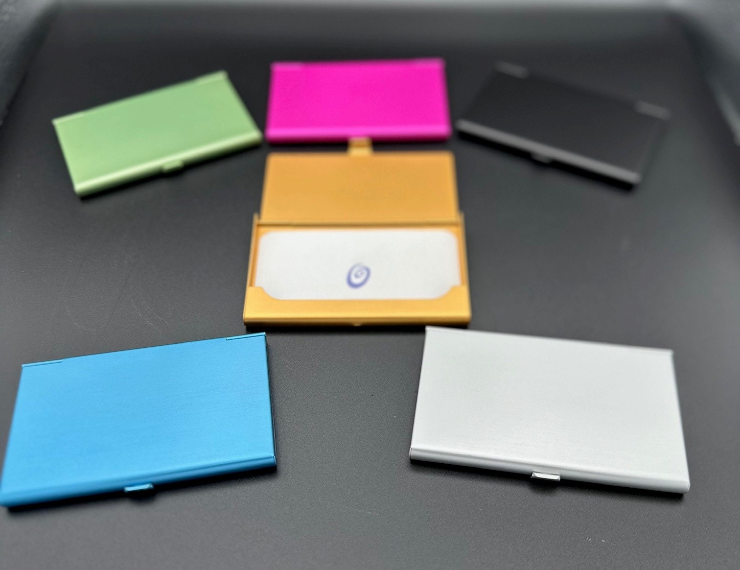 Personalized Contemporary Card Holder - It's Not Just Business, Make It ...
