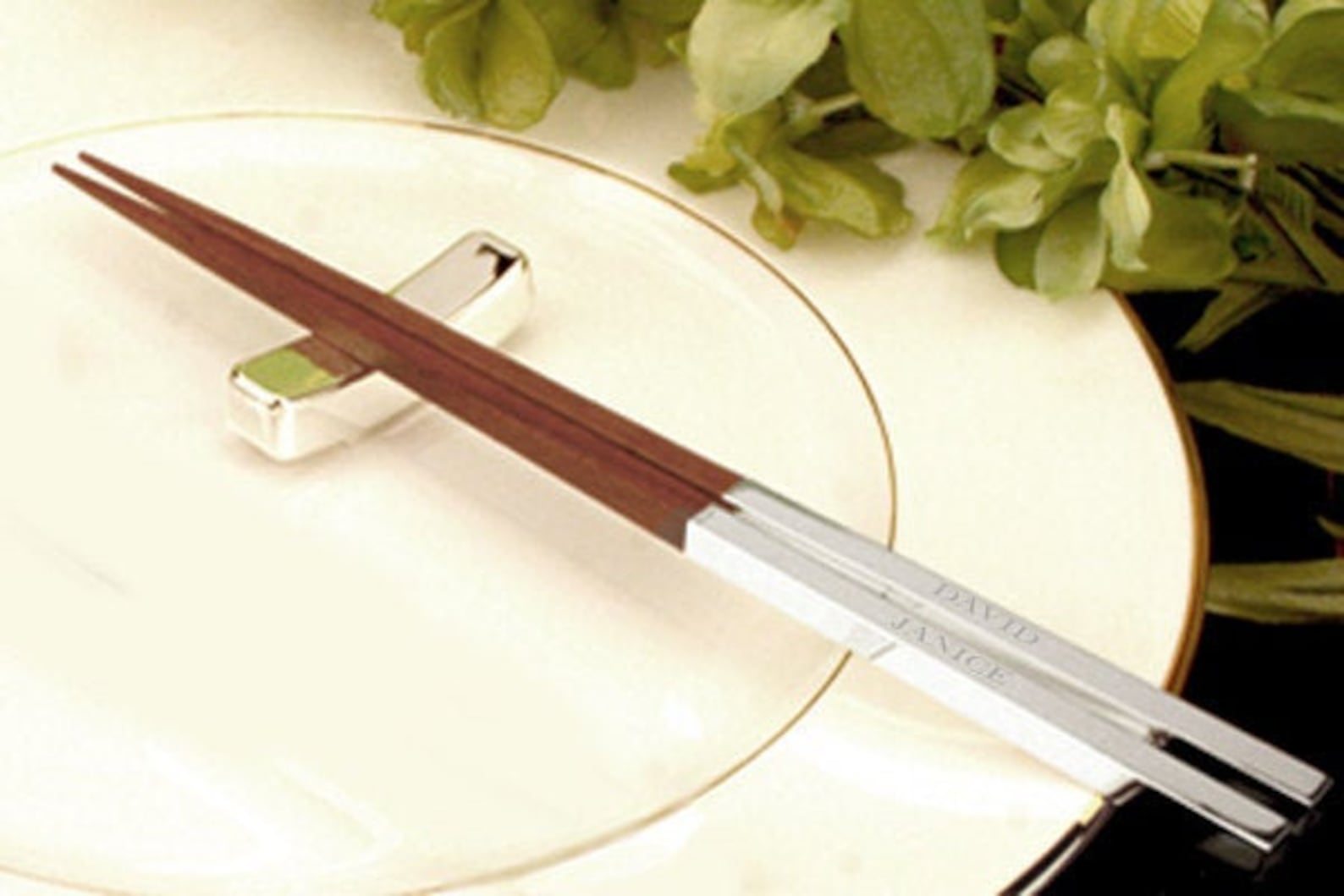 Pair of Chopsticks With Stand Personalized Chopsticks - Etsy