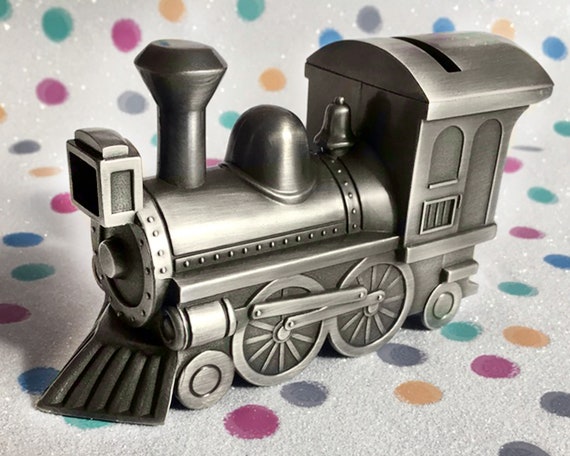 Personalized Pewter Train Bank Engraved Train Bank Baby | Etsy