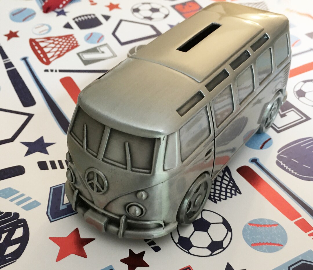 Mini Bus Coin Bank - Mini Van Coin Bank - VW Bus Inspired Coin Bank ...
