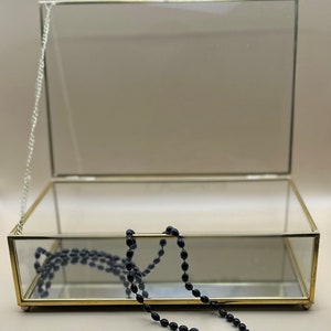Large Glass Rectangular Jewelry Box - Personalize Glass Jewelry Box ...