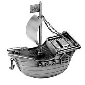 Personalized Pirate Ship Coin Bank - Engraved Pirate Piggy Bank - Makes ...