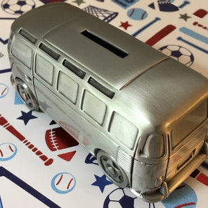 Mini Bus Coin Bank - Mini Van Coin Bank - VW Bus Inspired Coin Bank ...