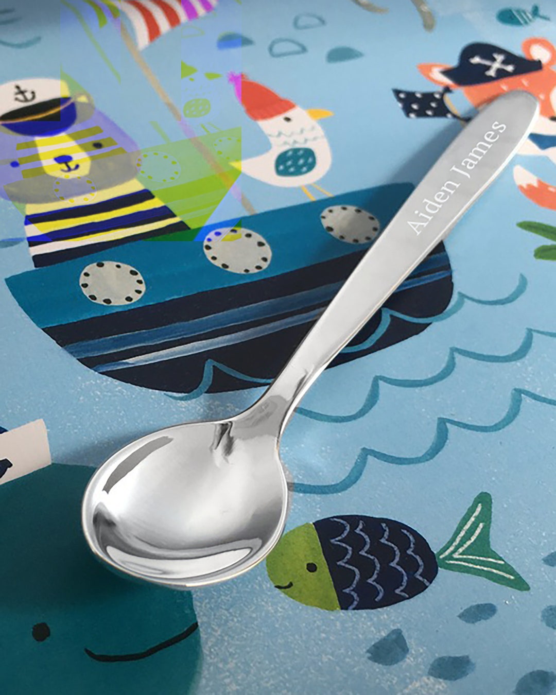 Personalized Baby Spoon - Silver Tone Baby Spoon - Baby Shower Gift ...