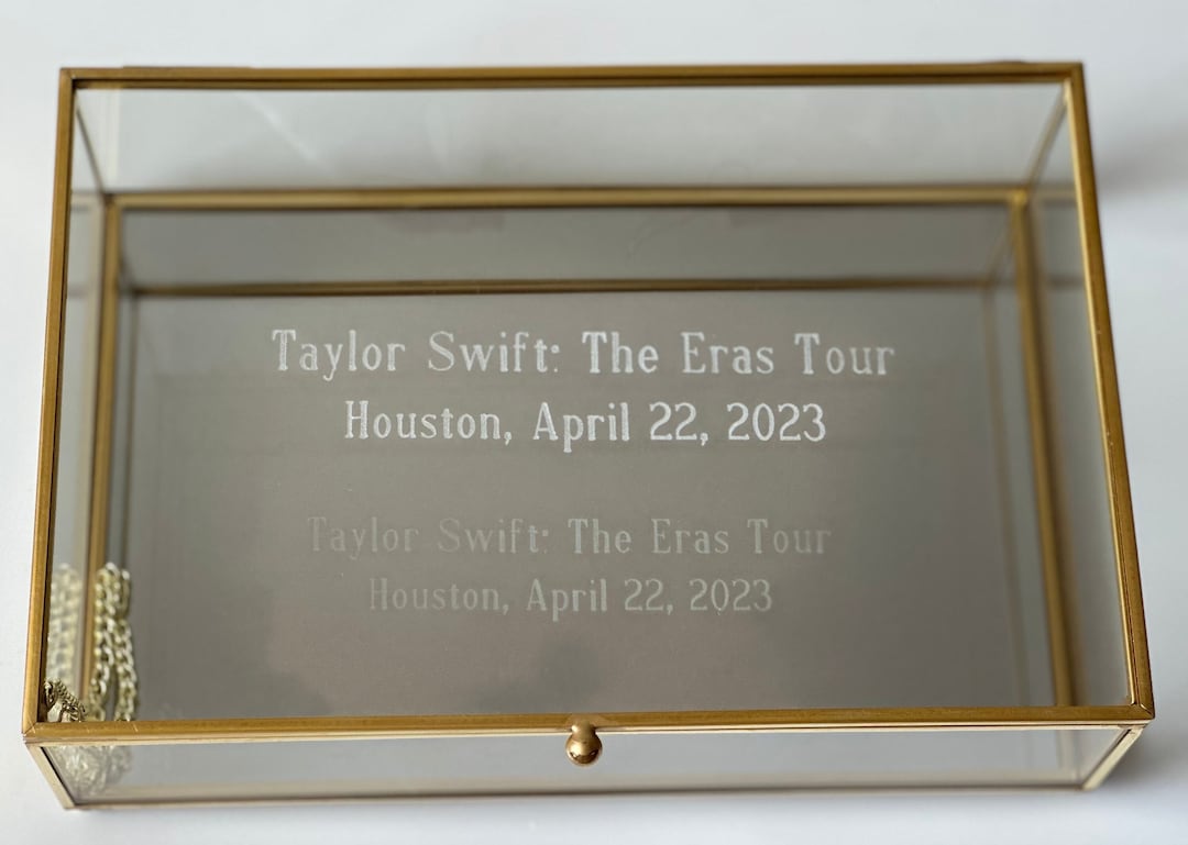 Large Glass Rectangular Jewelry Box - Personalize Glass Jewelry Box ...