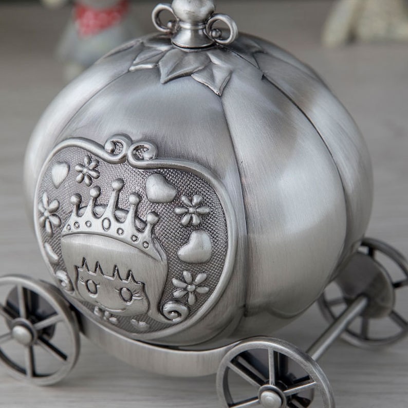 Personalized Princess Pumpkin Stage Coach Coin Bank - Endearing Baby ...