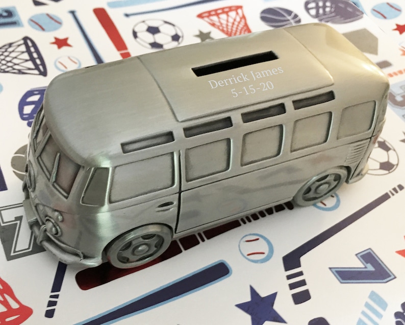 Mini Bus Coin Bank Mini Van Coin Bank VW Bus Inspired Coin - Etsy