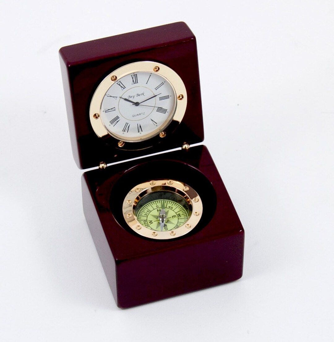Cube Desk Clock and Compass Give the Gift of Time A Great - Etsy