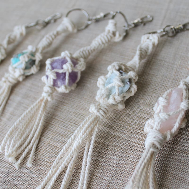 Crystal Keychain - Etsy
