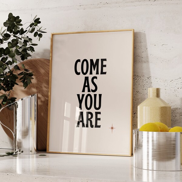 Come as You Are - Etsy
