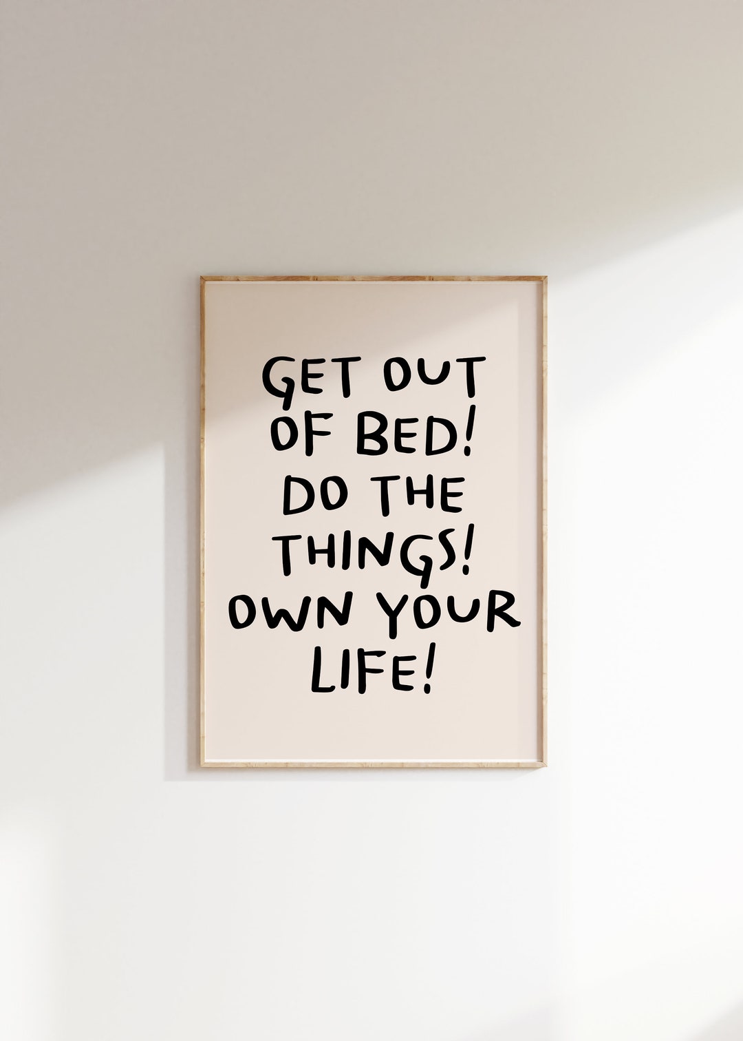 Retro Wall Art, Quote Art Print, Retro Frame Print, Trendy Wall Art, Check Print, Dorm Room ...