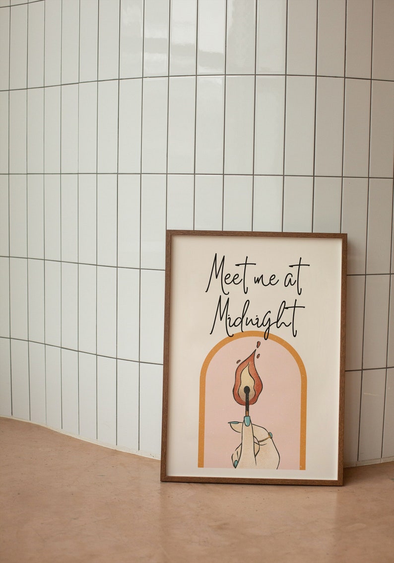 Meet Me at Midnight, Taylor Swift Print, Trendy Wall Art, Midnights ...
