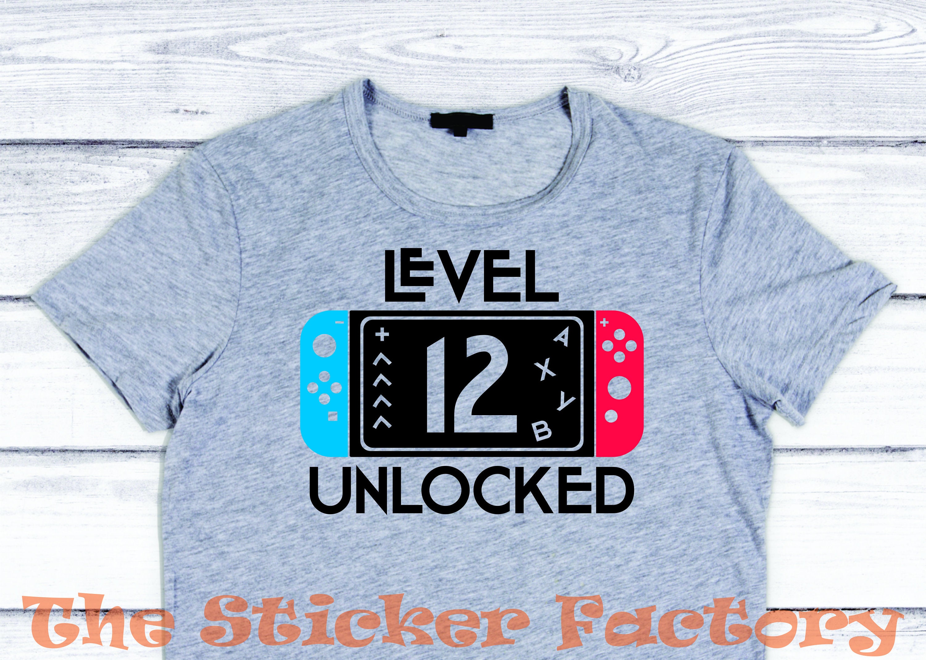 Level 12 Unlocked Birthday SVG - Digital Download - 12th Birthday Shirt ...