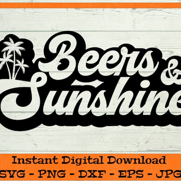 Beach and Beer Svg - Etsy