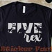 Five Rex SVG Dinosaur Birthday - Digital Download - Fifth 5th Birthday ...