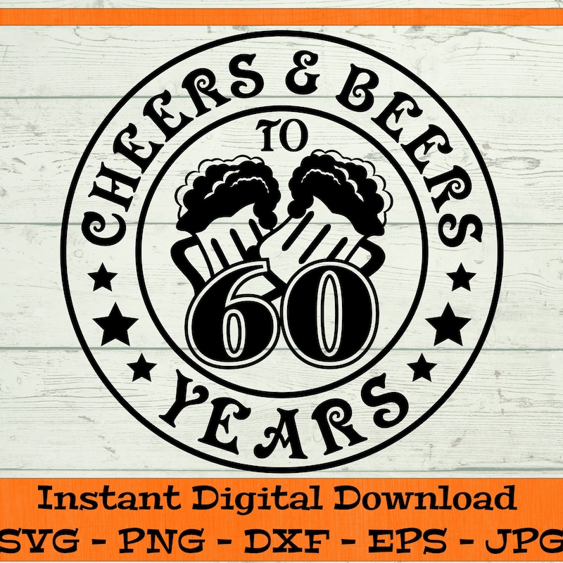 60 Years Svg - Etsy