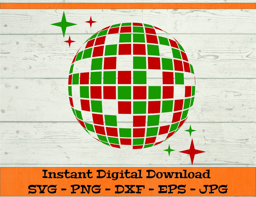 Christmas Disco Ball SVG - Digital Download - Christmas Shirt PNG ...