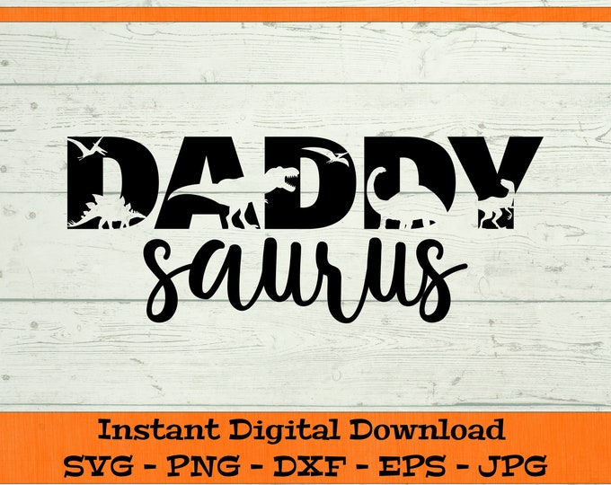Daddy Saurus Svg. Dinosaur Family Svg. Family Saurus Svg. Daddysaurus ...
