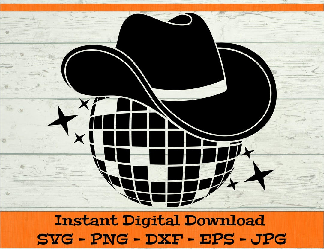 Disco Cowgirl SVG - Digital Download - Bachelorette Party PNG, Disco ...