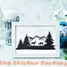 Winter Scene SVG - Digital Download - Reindeer Family Svg, Christmas ...