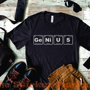 Genius Periodic Table SVG - Digital Download - Funny Science Shirt ...