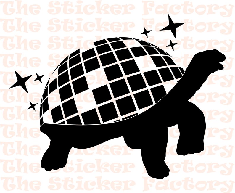 Disco Ball Turtle SVG - Digital Download - Retro Disco Ball Turtle ...
