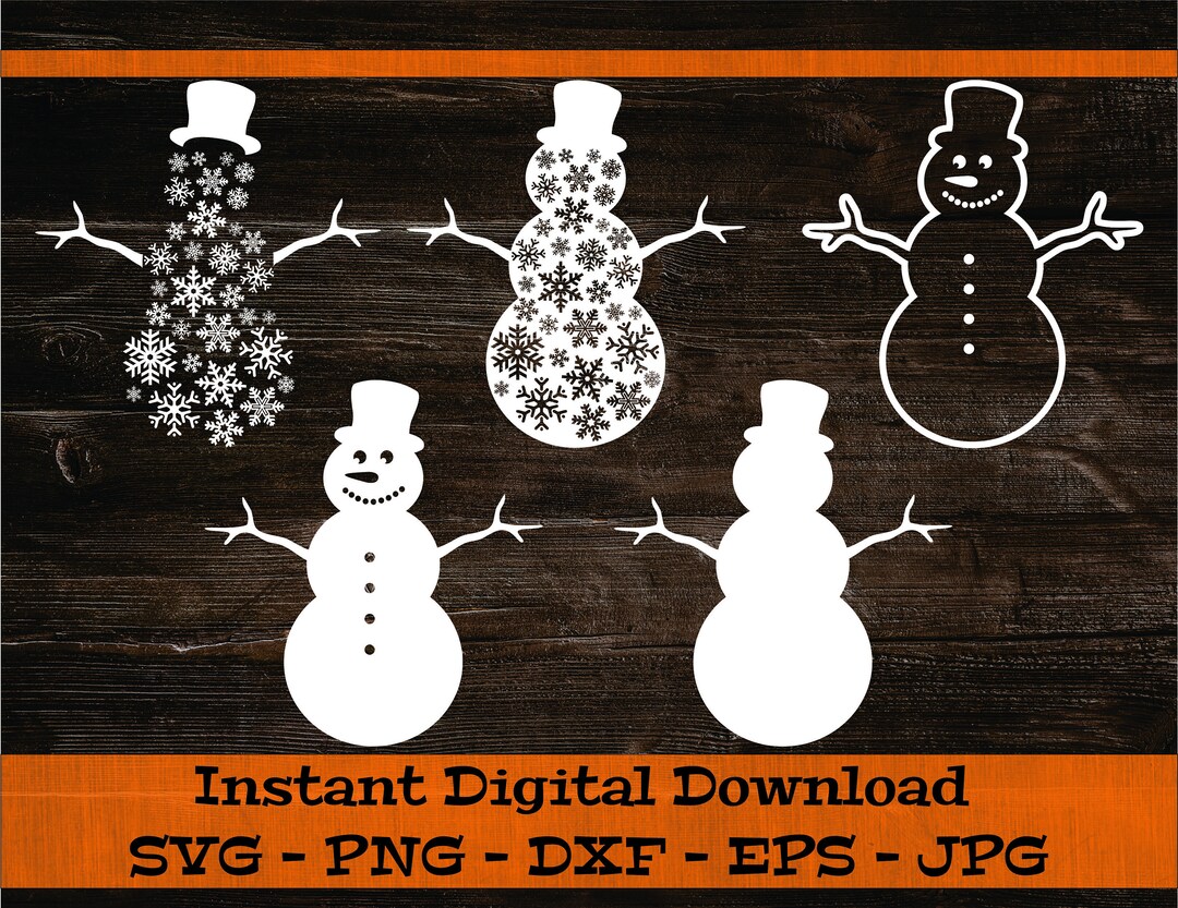 Snowman SVG Bundle - Digital Download - Snowman Cut File for Cricut ...
