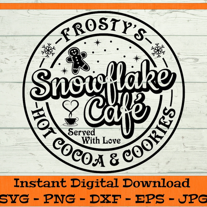 Snowflake Hot Cocoa Svg - Etsy