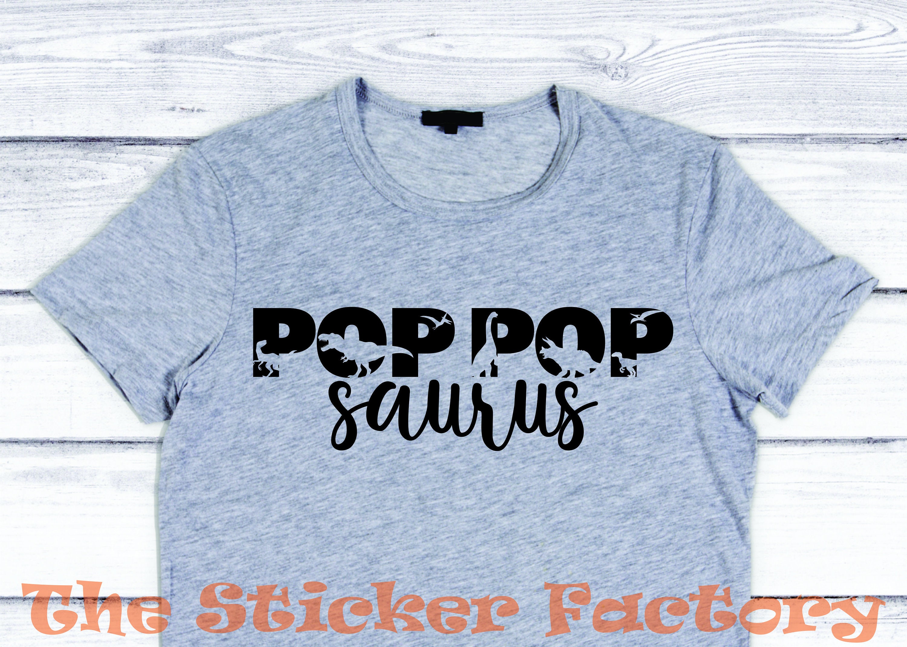 Pop Pop Saurus SVG Digital Download Dinosaur Pop Pop SVG - Etsy