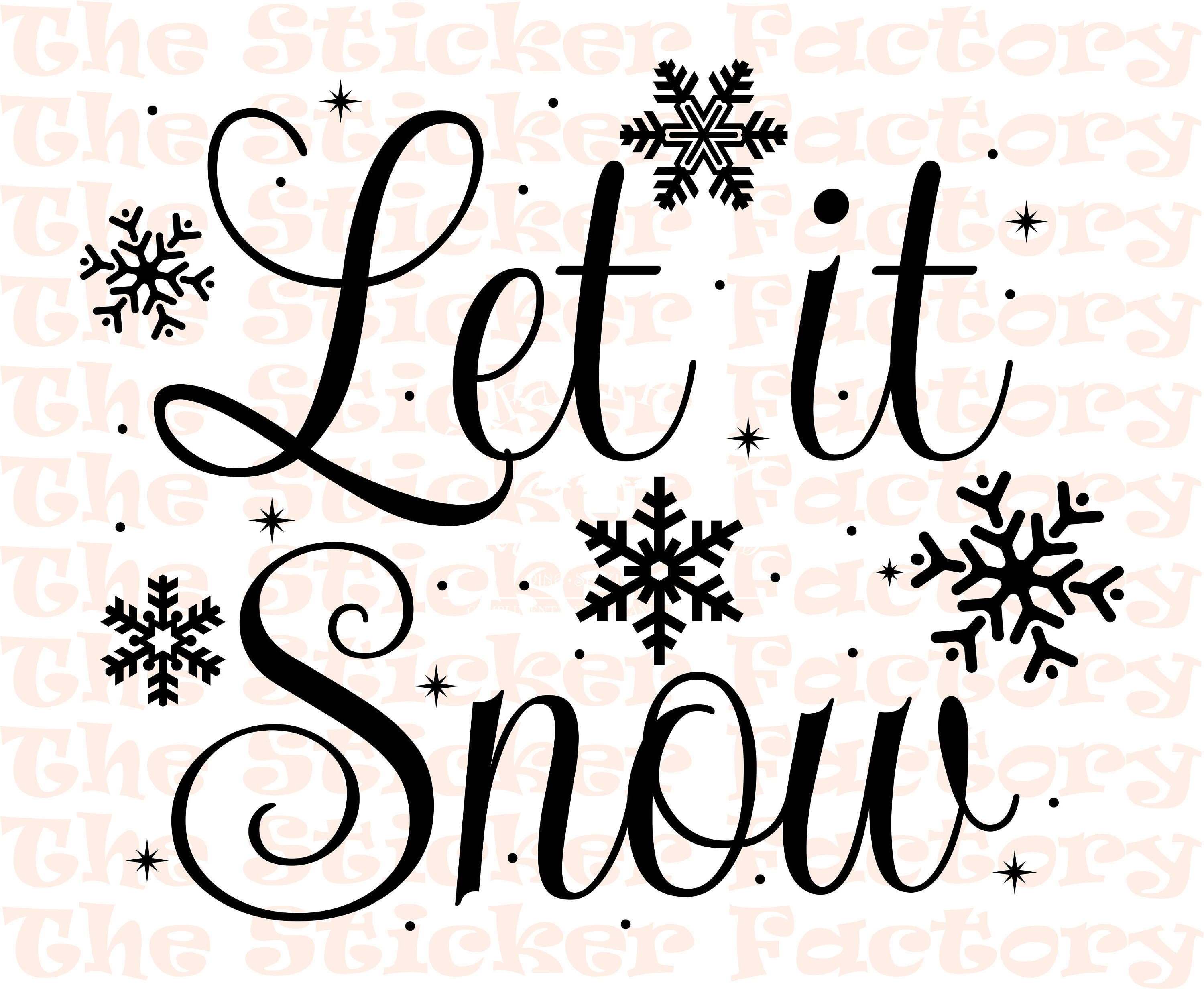 Let It Snow SVG Christmas Sign SVG Digital Download Snow - Etsy