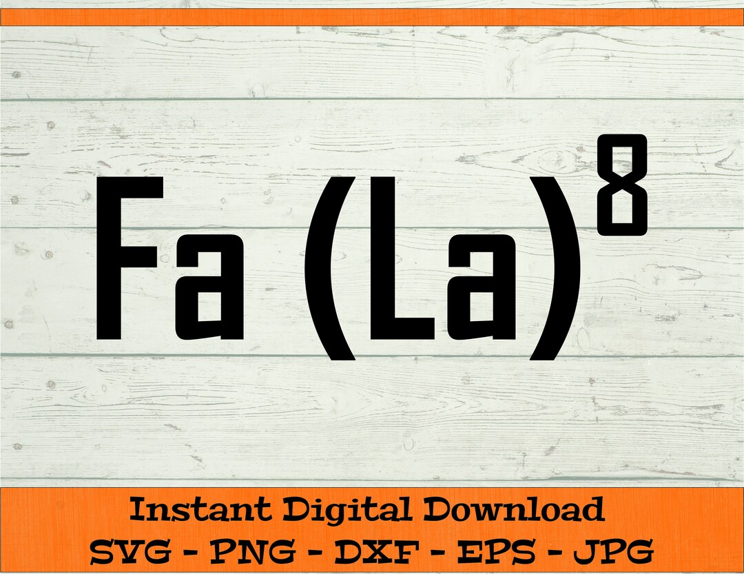 Fa (la) 8 SVG - Digital Download - Christmas Shirt Svg, Nerd Geek Humor ...
