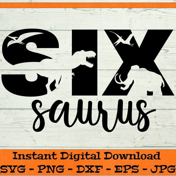 Six a Saurus - Etsy