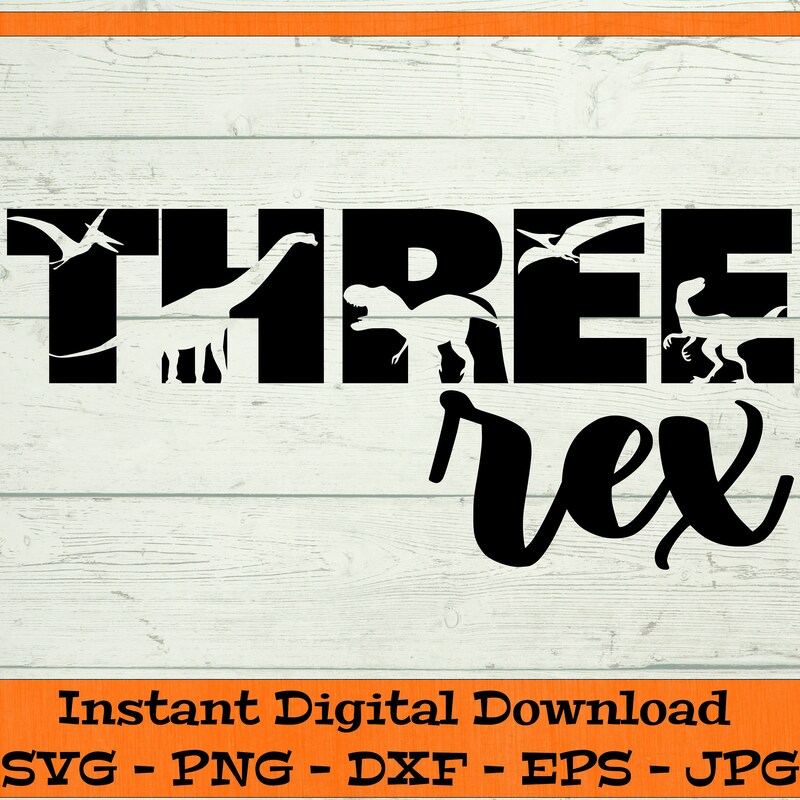 Three Rex Svg - Etsy