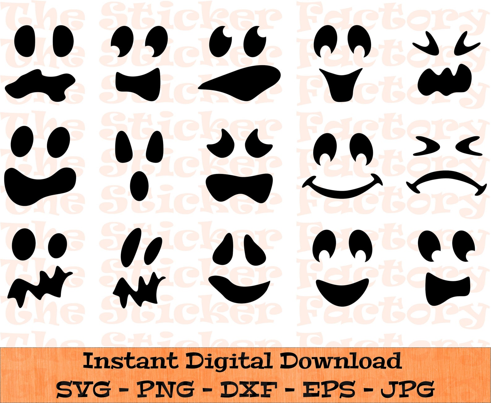Ghost Face Svg Bundle Digital Download SVG DFX PNG Eps - Etsy