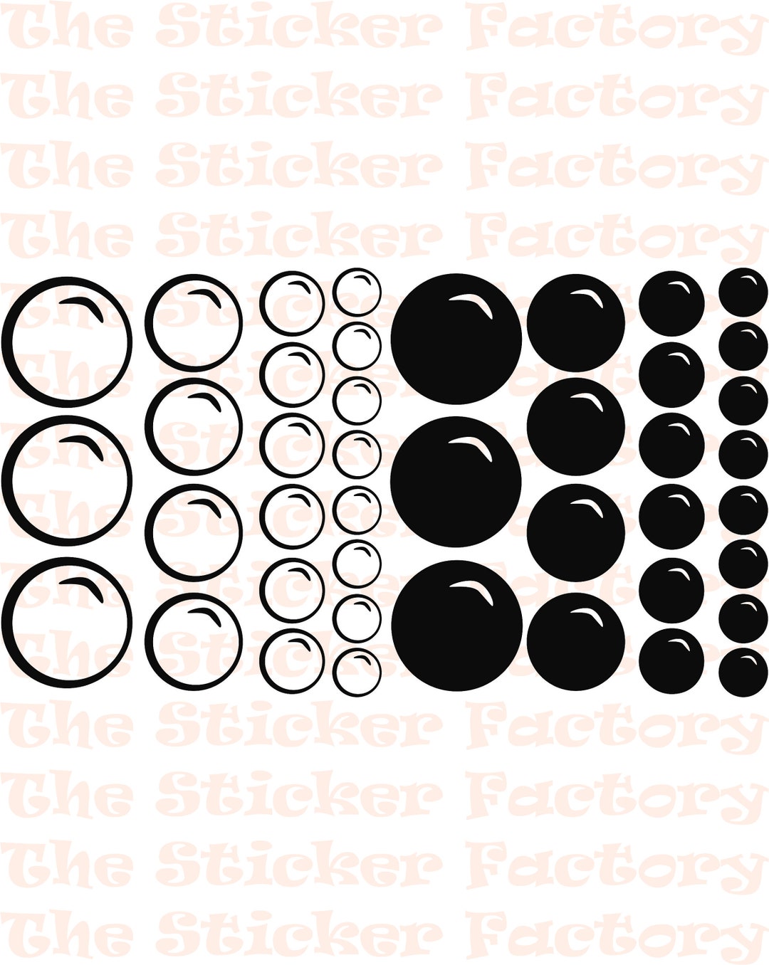 Bubbles Svg – Digital Download – SVG, DFX, PNG, Eps, Jpg - Cutting ...