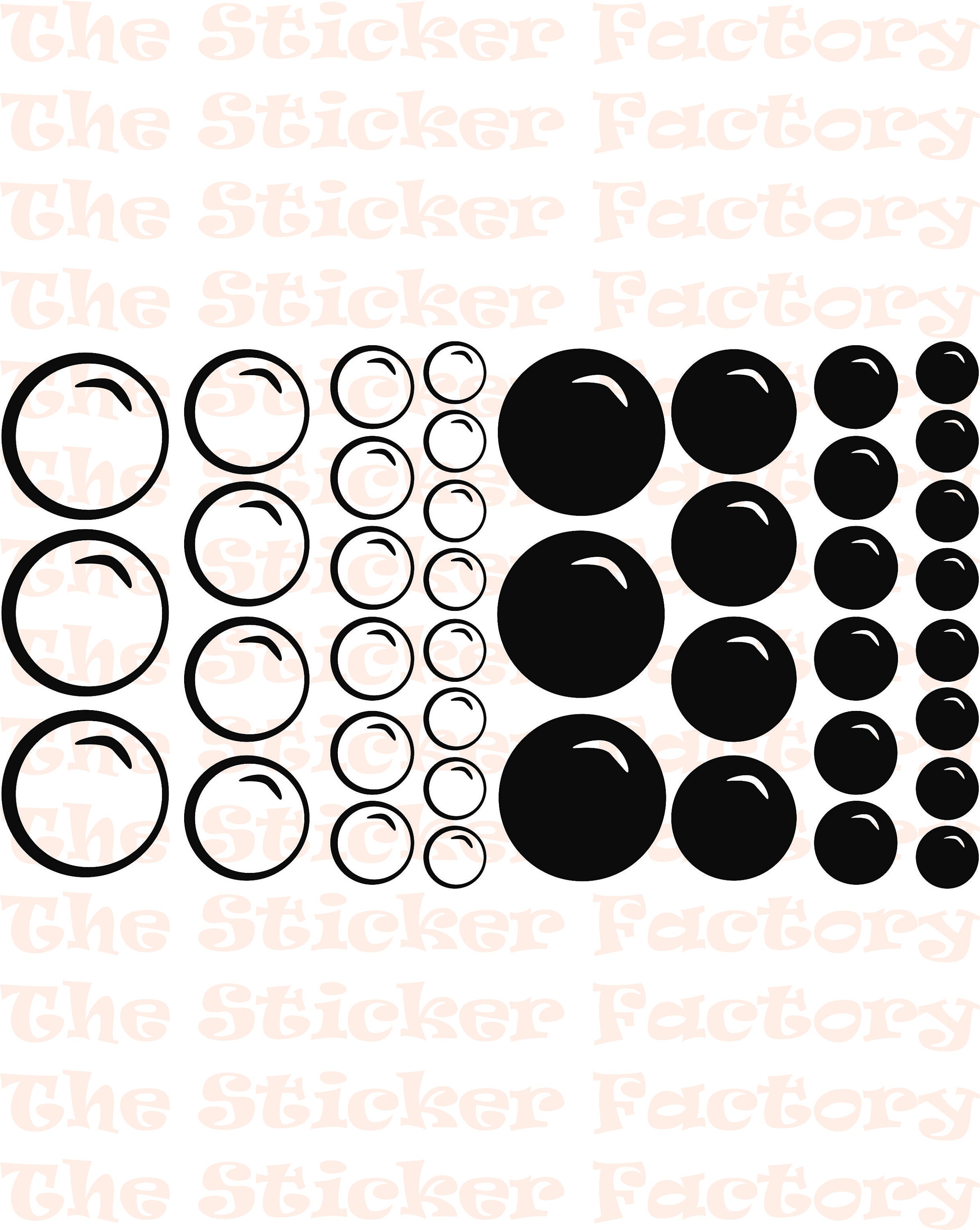 Bubbles Svg – Digital Download – SVG, DFX, PNG, Eps, Jpg - Cutting ...