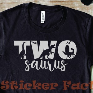Two Saurus SVG Dinosaur Birthday - Digital Download - Second Birthday ...