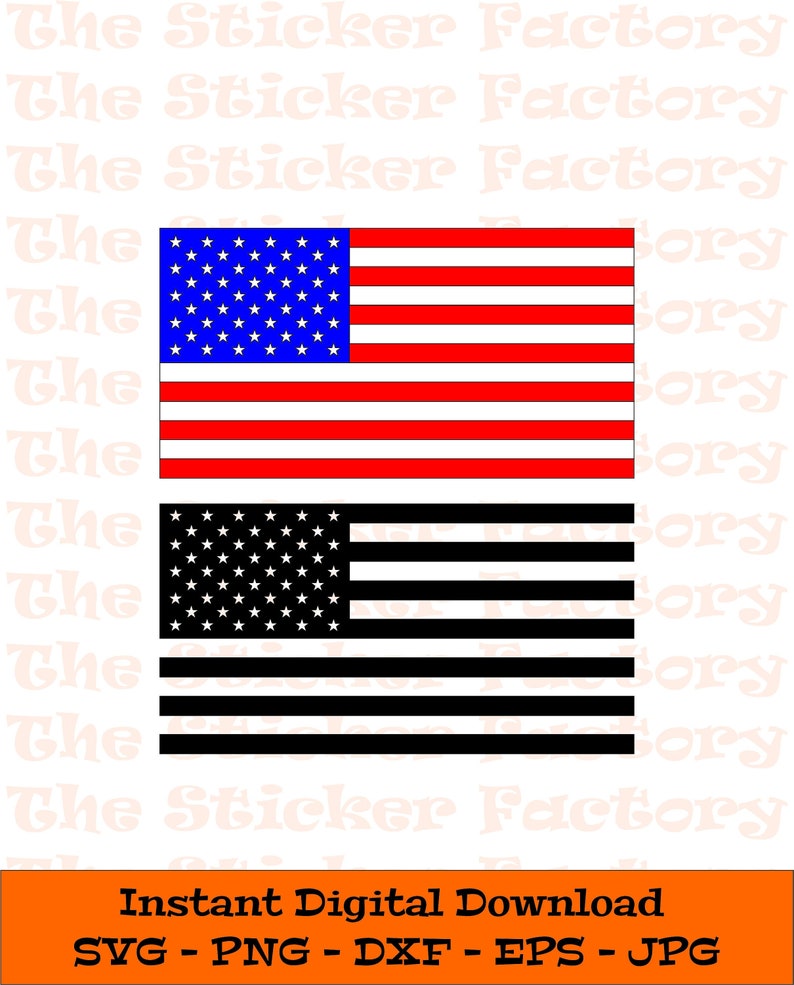 American Flag Svg Digital Download SVG DFX PNG Eps Jpg - Etsy
