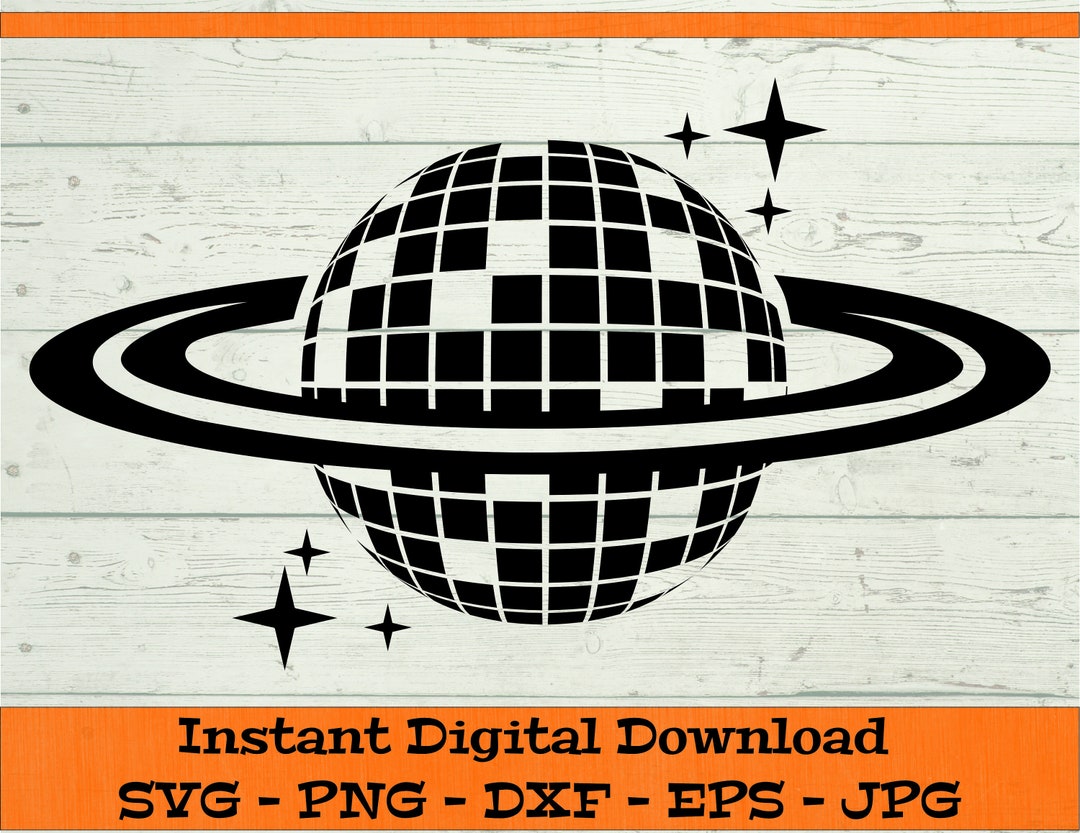Disco Ball Planet SVG Digital Download Retro Disco Dall - Etsy