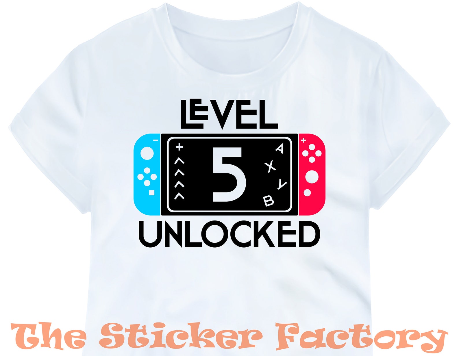 Level 5 Unlocked Birthday SVG - Digital Download - 5th Birthday Shirt ...