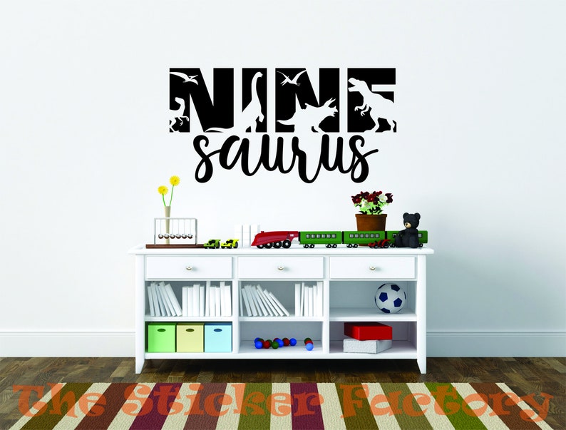 Nine Saurus SVG Dinosaur Birthday - Digital Download - Ninth Birthday ...