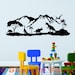 Dinosaur Scene SVG With Mountains Volcano - Digital Download - Boy Wall ...