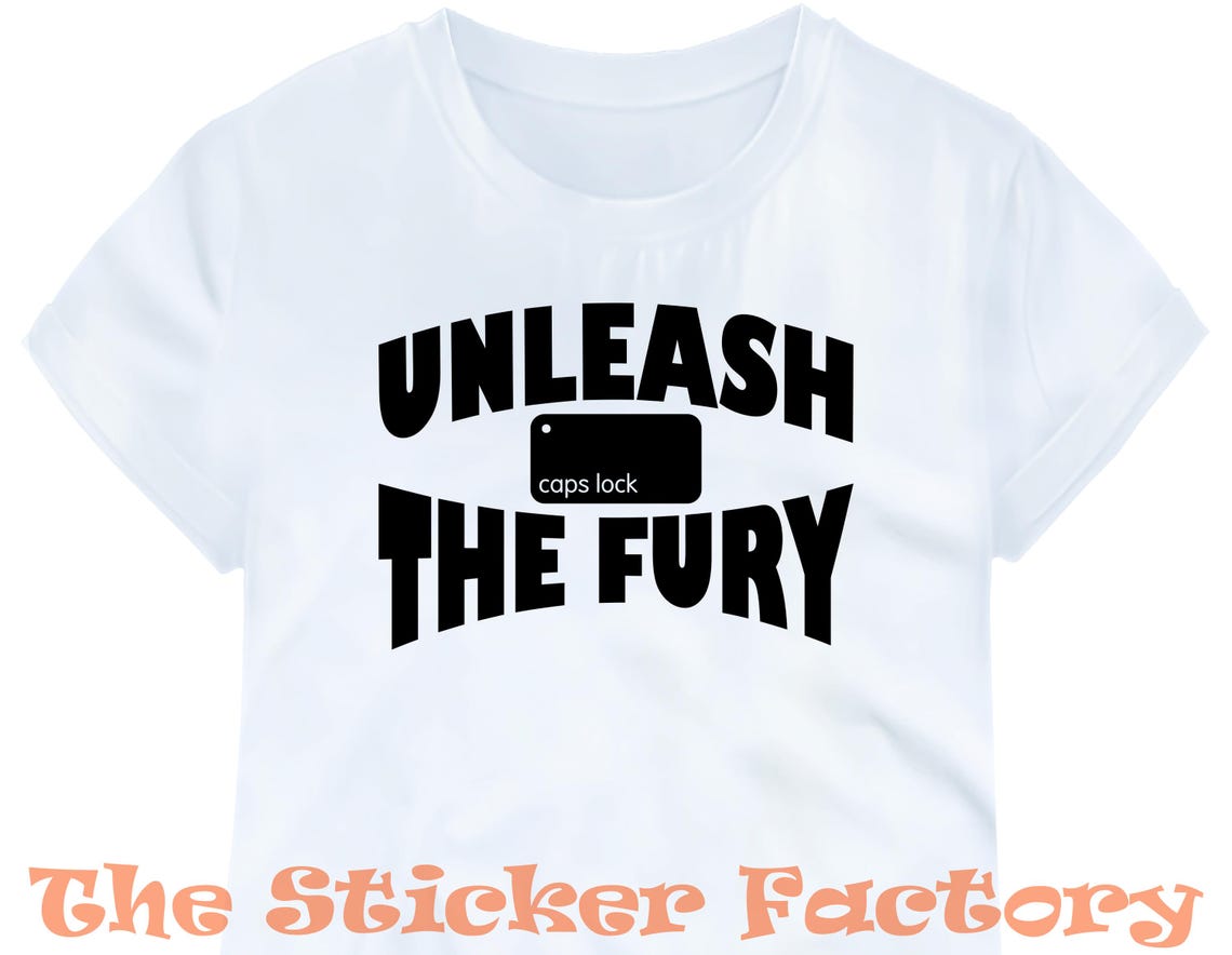 Unleash the Fury Caps Lock SVG - Digital Download - Funny Computer Geek ...