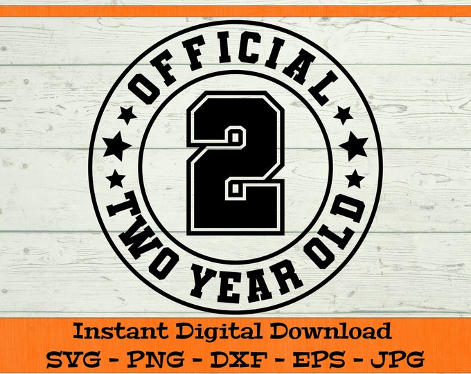 2nd Birthday Svg - Two Year Old Svg - Second Birthday Svg - Second ...